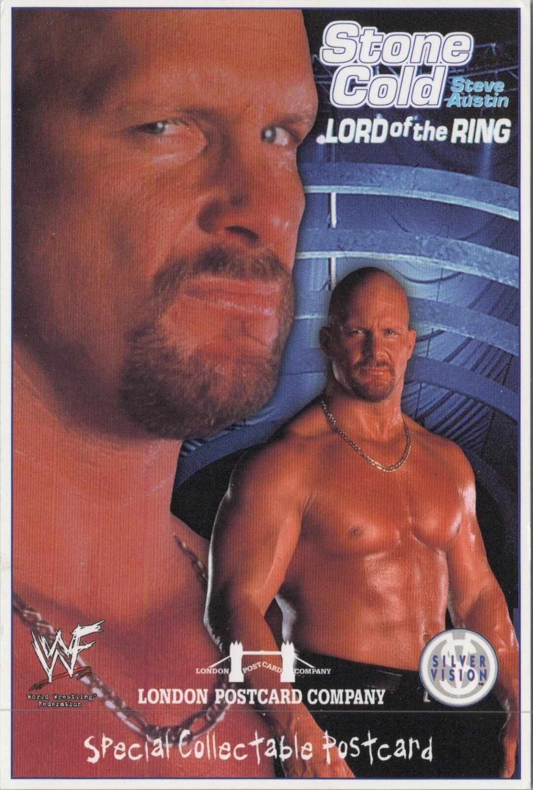 Sports Postcard - Wrestling, WWF, Wrestler Stone Cold Steve Austin Ref ...