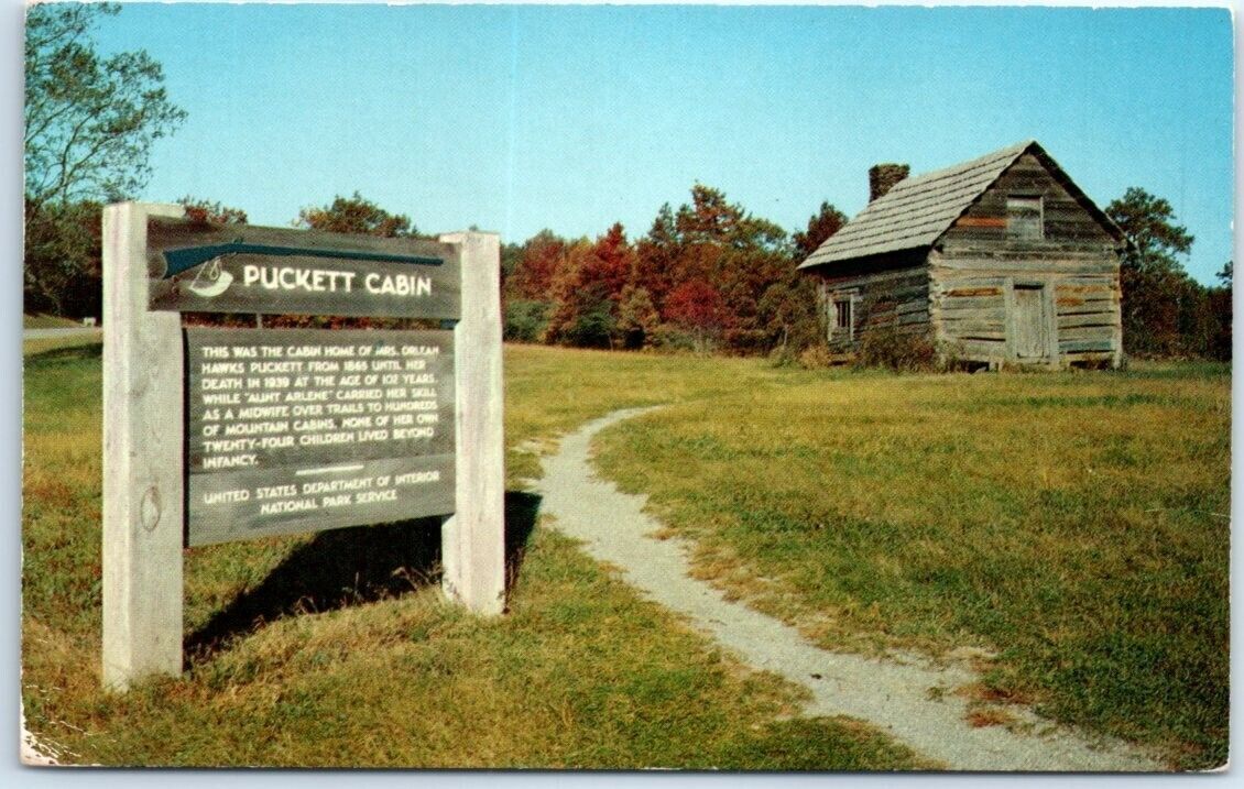 Postcard - Puckett Cabin, Blue Ridge Parkway - Virginia | United States ...