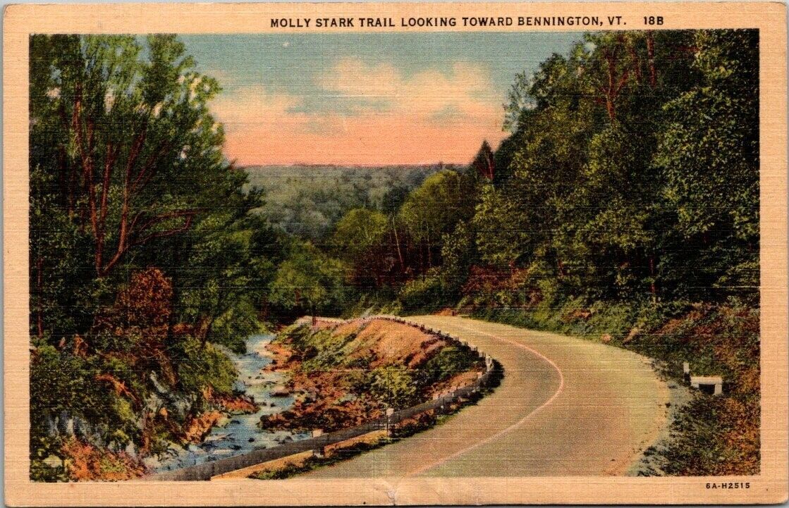 Vintage Vermont Postcard - Bennington - Molly Stark Trail | United ...