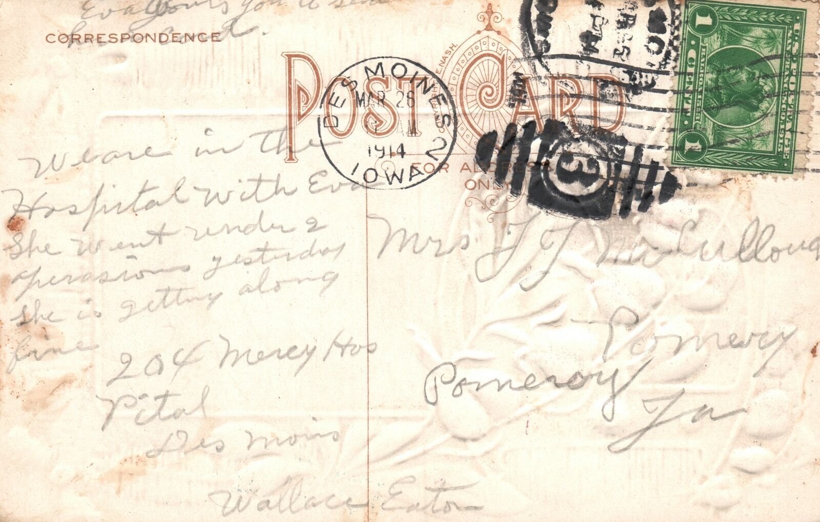 Vintage Postcard 1914 Bleeding Heart Flowers To Fair Greetings Quotes ...