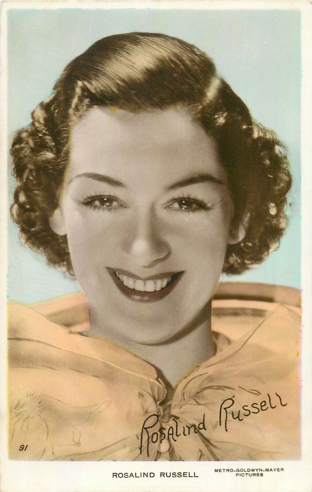 American actress, comedian, screenwriter and singer Rosalind Russell ...