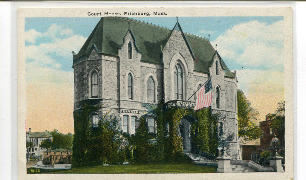 Court House Fitchburg Massachusetts 1920c postcard | United States ...