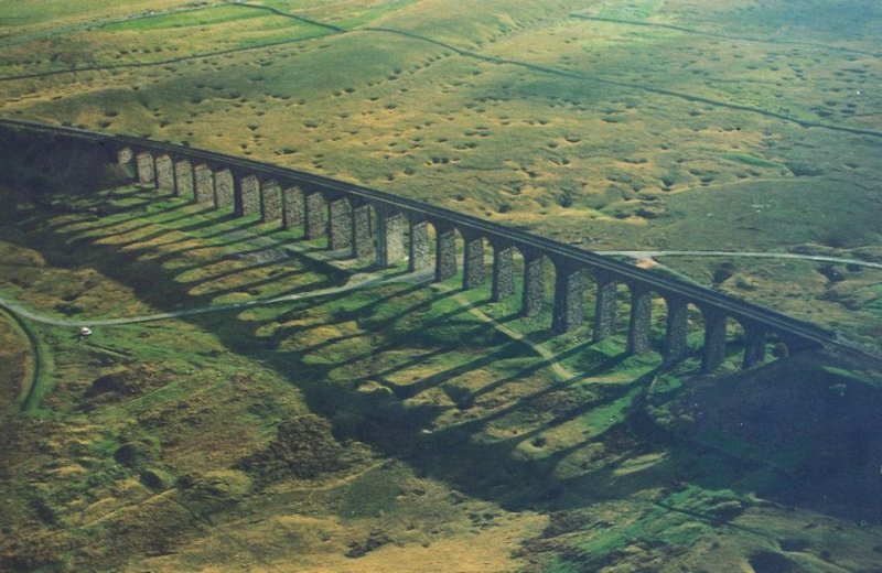 Ribblehead Viaduct From A Microlight Unique Photo 1989 Postcard ...