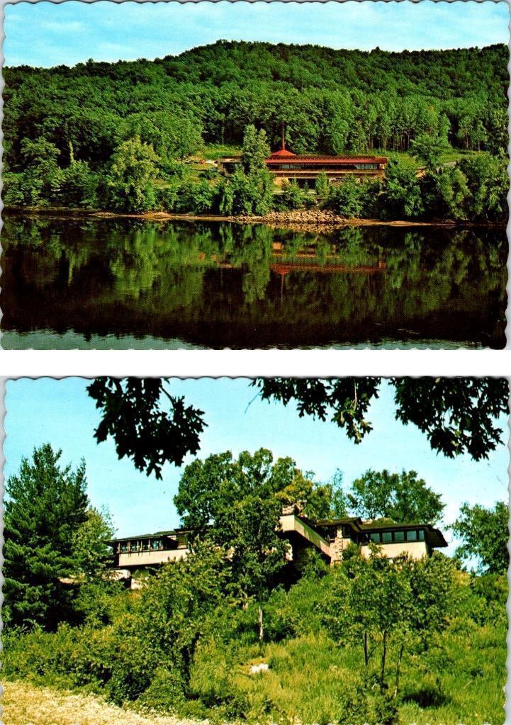 2~4X6 Postcards Wisconsin SPRING GREEN RESTAURANT & TALIESIN Frank ...