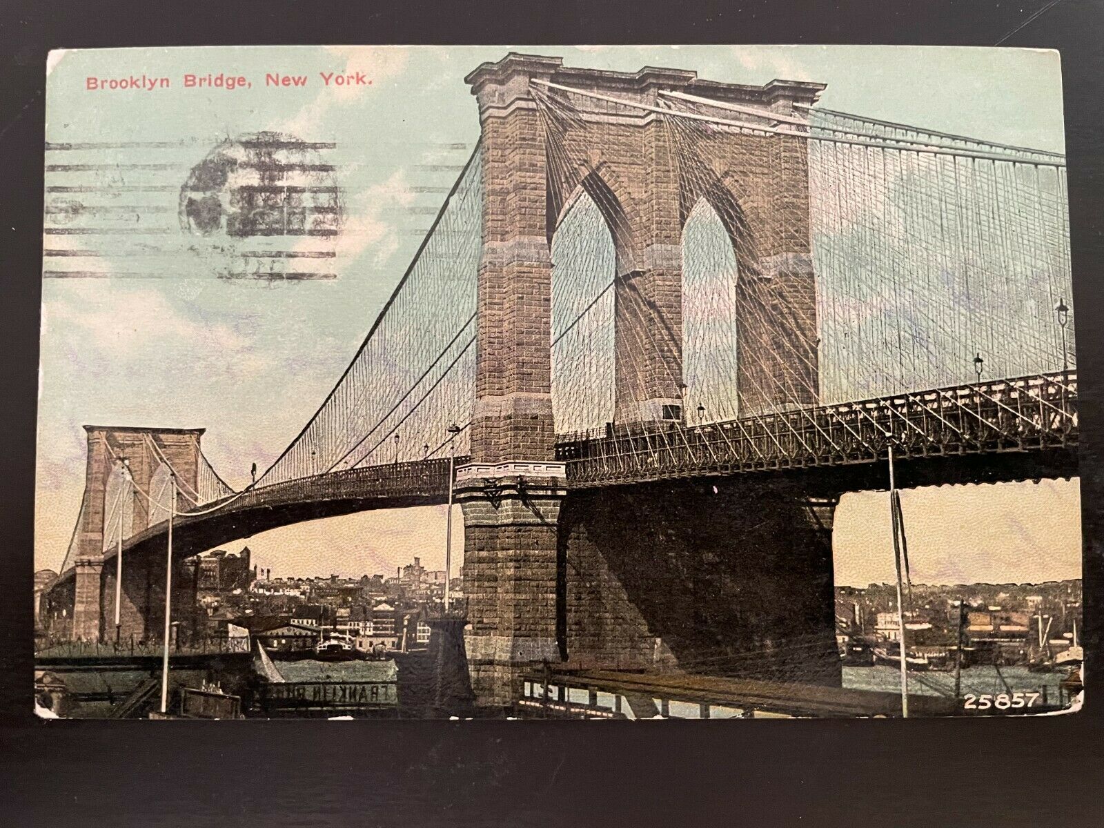 Vintage Postcard 1910 Brooklyn Bridge Brooklyn Side New York | United ...