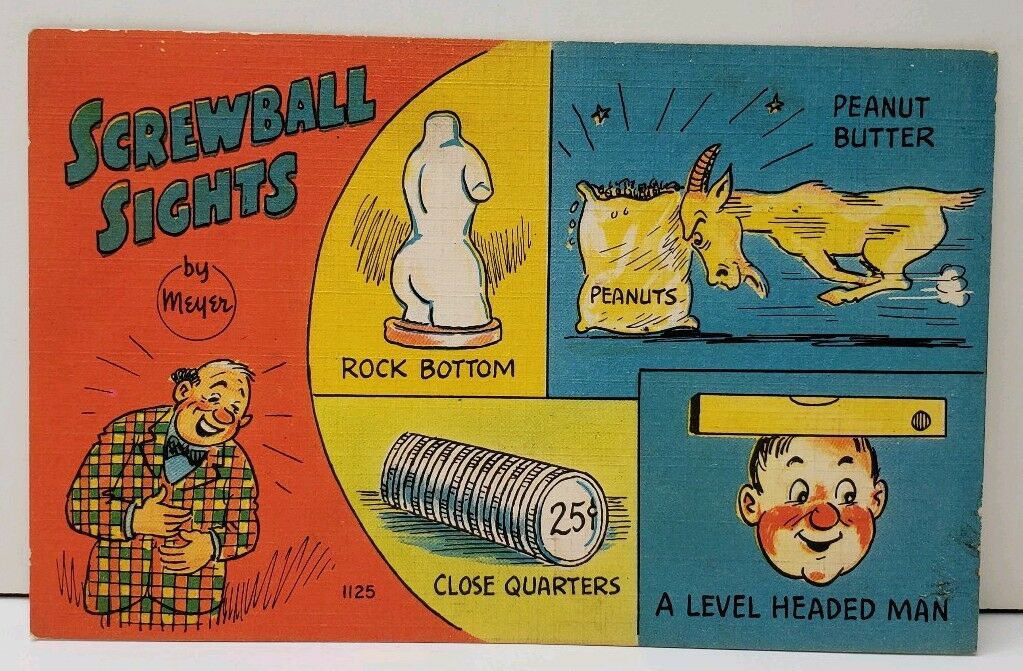 Comic Screwball Sights Rock Bottom, Close Quarters by Meyer Linen ...