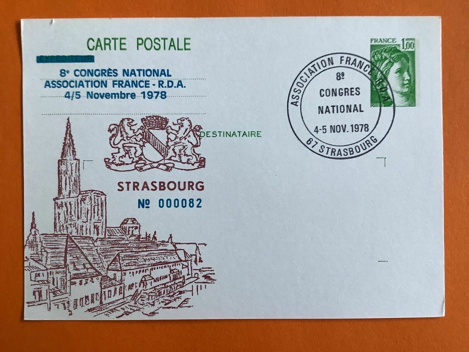 France Congress National Strasbourg 1978 Postcard R39694 | Europe ...