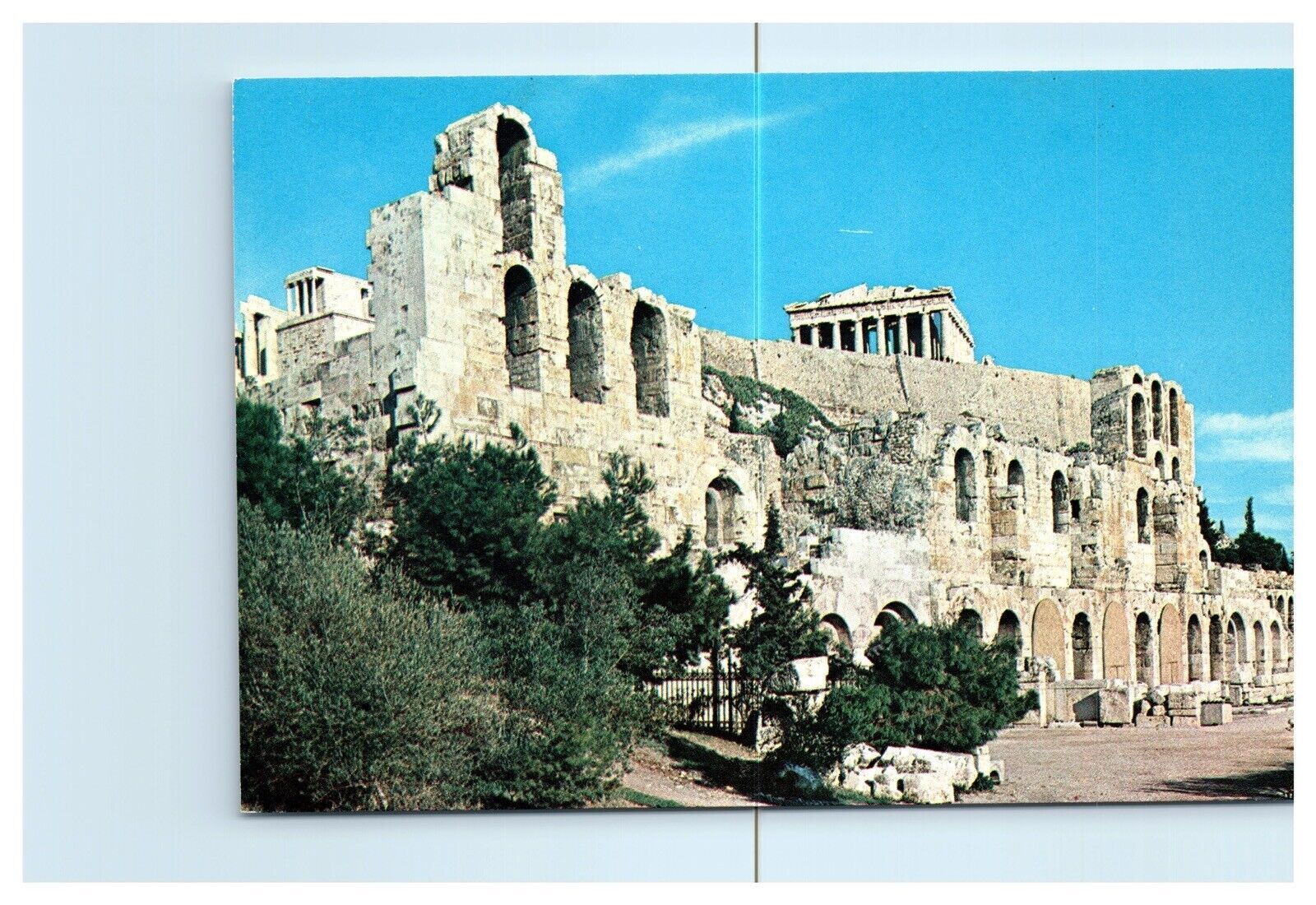 Athens Odeon Herode Atticus Historic Buildings Trees City Chrome ...