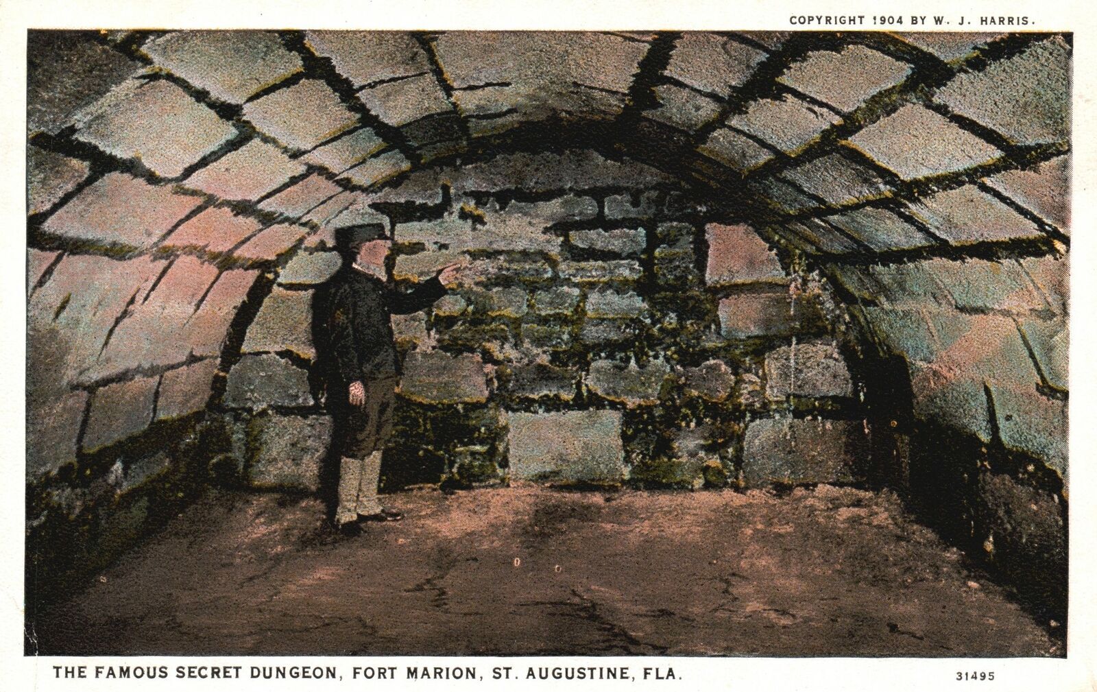 Vintage Postcard The Famous Secret Dungeon Fort Marion St. Augustine ...