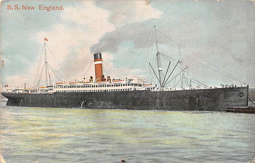SS New England Donaldson Line Ship Unused | Topics - Other, Postcard ...