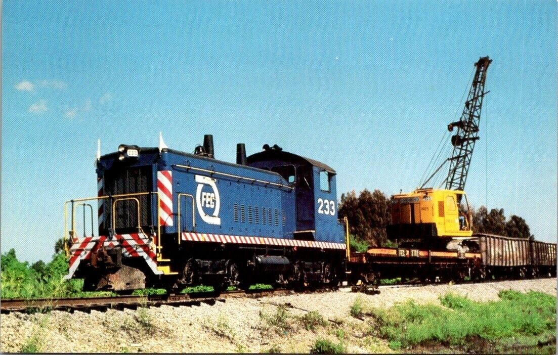 Vintage Railroad Train Locomotive Postcard - Florida East Coast Railway ...
