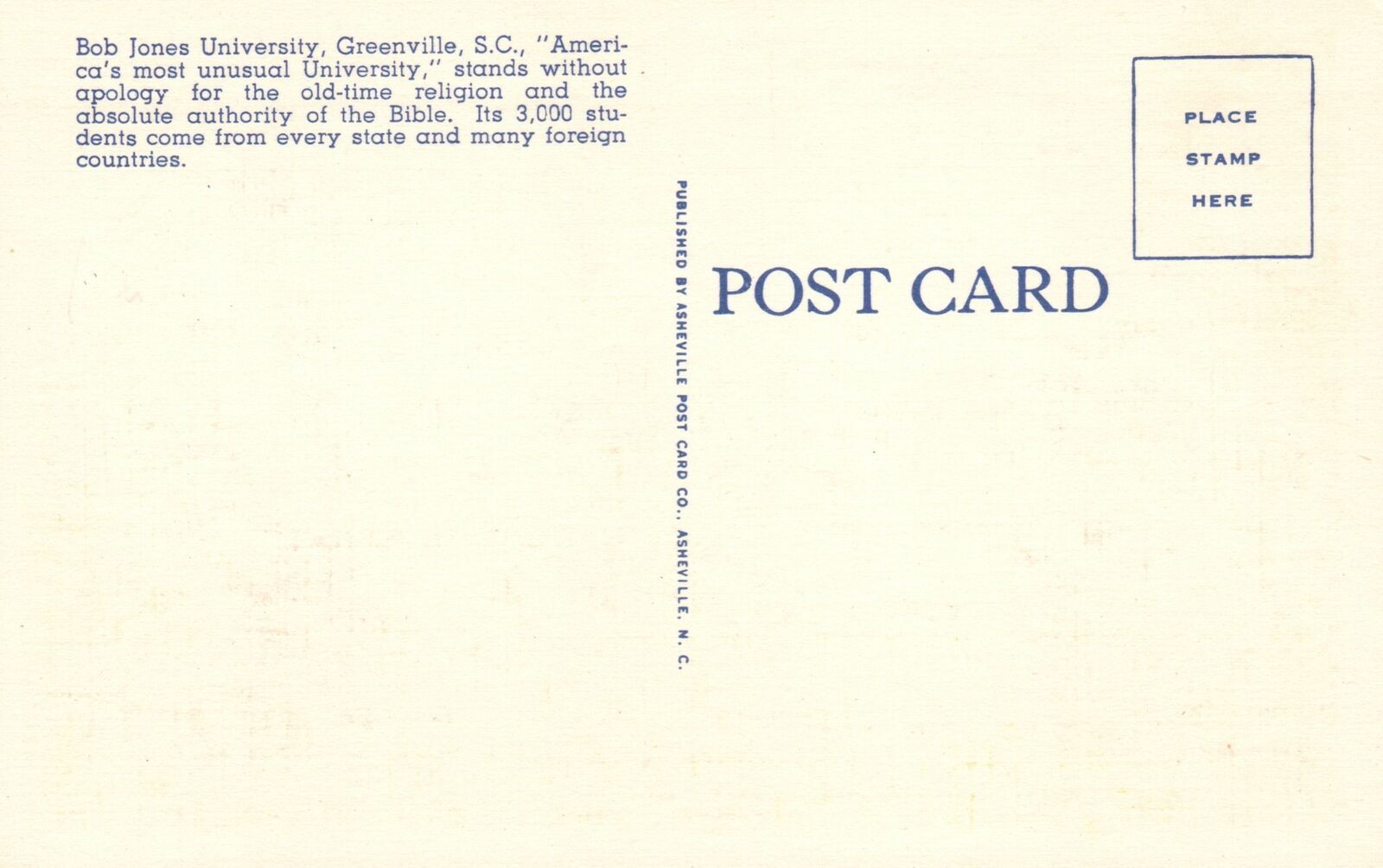 Vintage Postcard Mack Library by Bob Jones University Campus Greenville ...