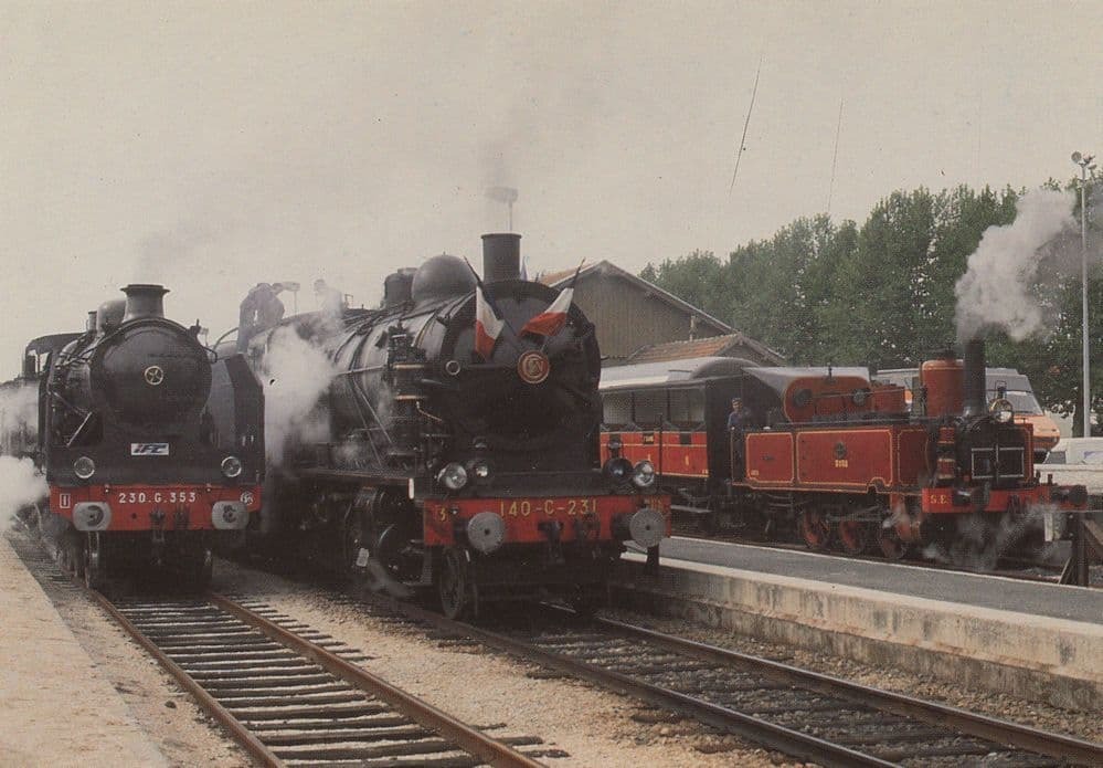 Provins CFTA SNCF Train 140 C 231 at Gare De Provins French Postcard ...