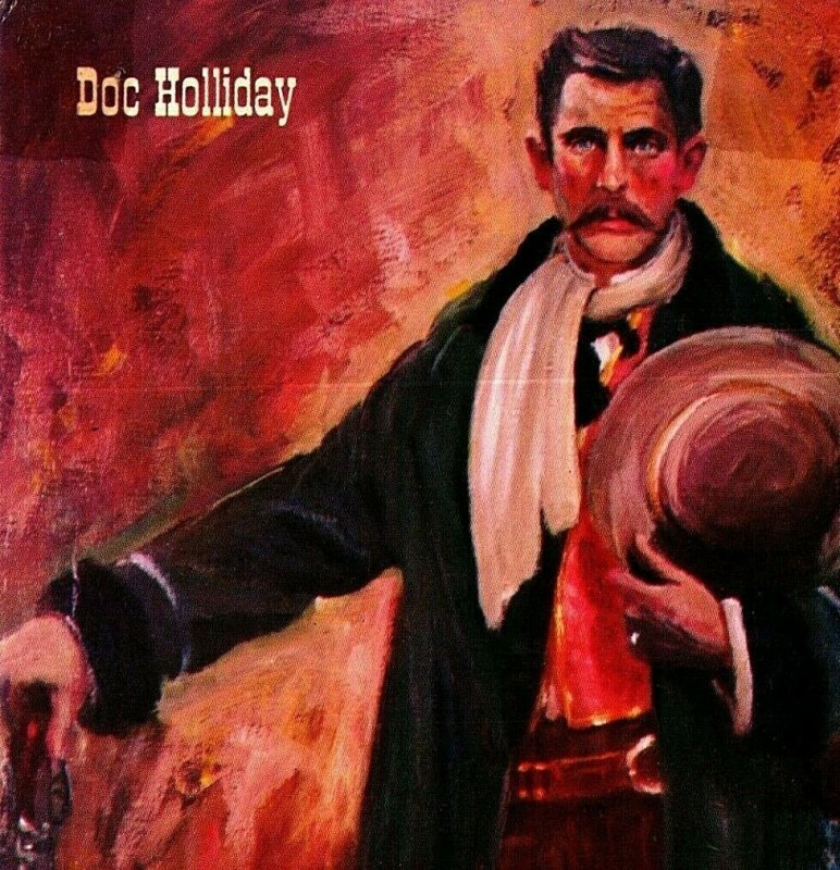 Tombstone Arizona AZ Doc Holiday Gunfighters of the Old West Vtg Chrome ...