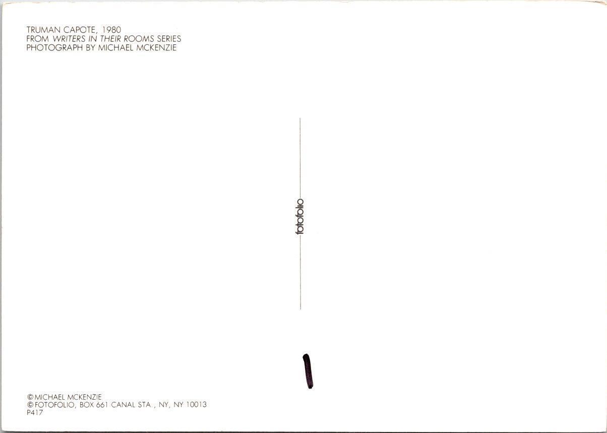 REPRO Writer TRUMAN CAPOTE & LARGE SNAKE~1980 4X6 Michael McKenzie ...