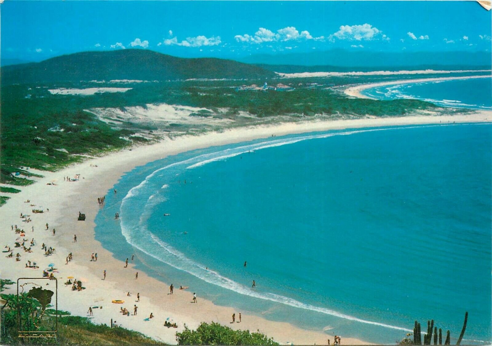 Brazil Costa Azul Cabo Frio panoramic view postcard | Latin & South ...