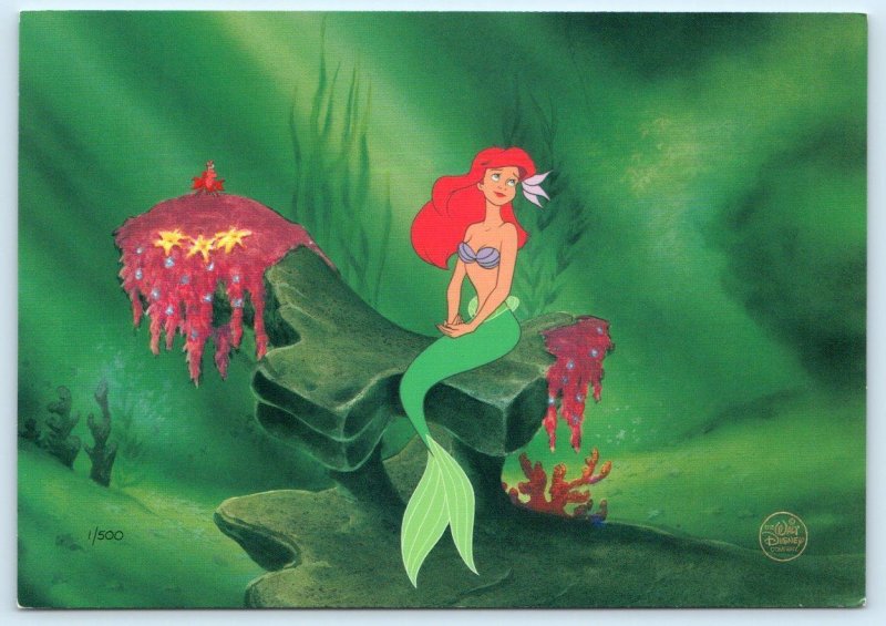 2 Postcards THE LITTLE MERMAID Disney Characters ARIEL, FLOUNDER ...