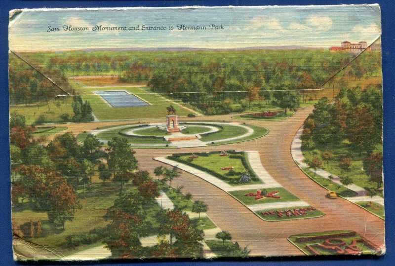 Houston Texas 1940s souvenir postcard folder PF230 | United States ...