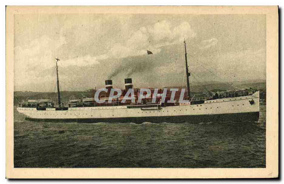 Postcard Old Ship Boat Fabre line SS Roma | Topics - Transportation ...