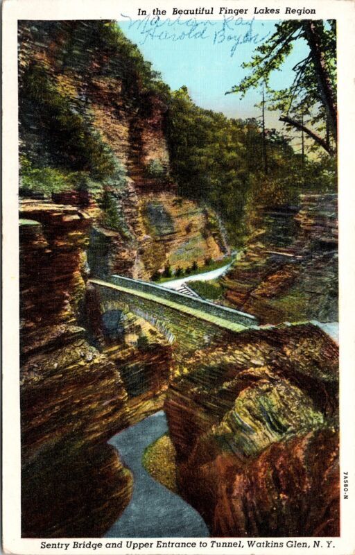 Finger Lakes Region Sentry Bridge Upper Entrance Watkins Glen NY WB ...