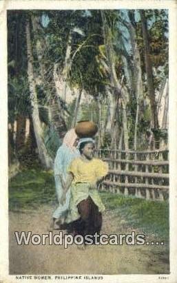 Native Women Philippine Islands Philippines Writing On Back | Asia ...