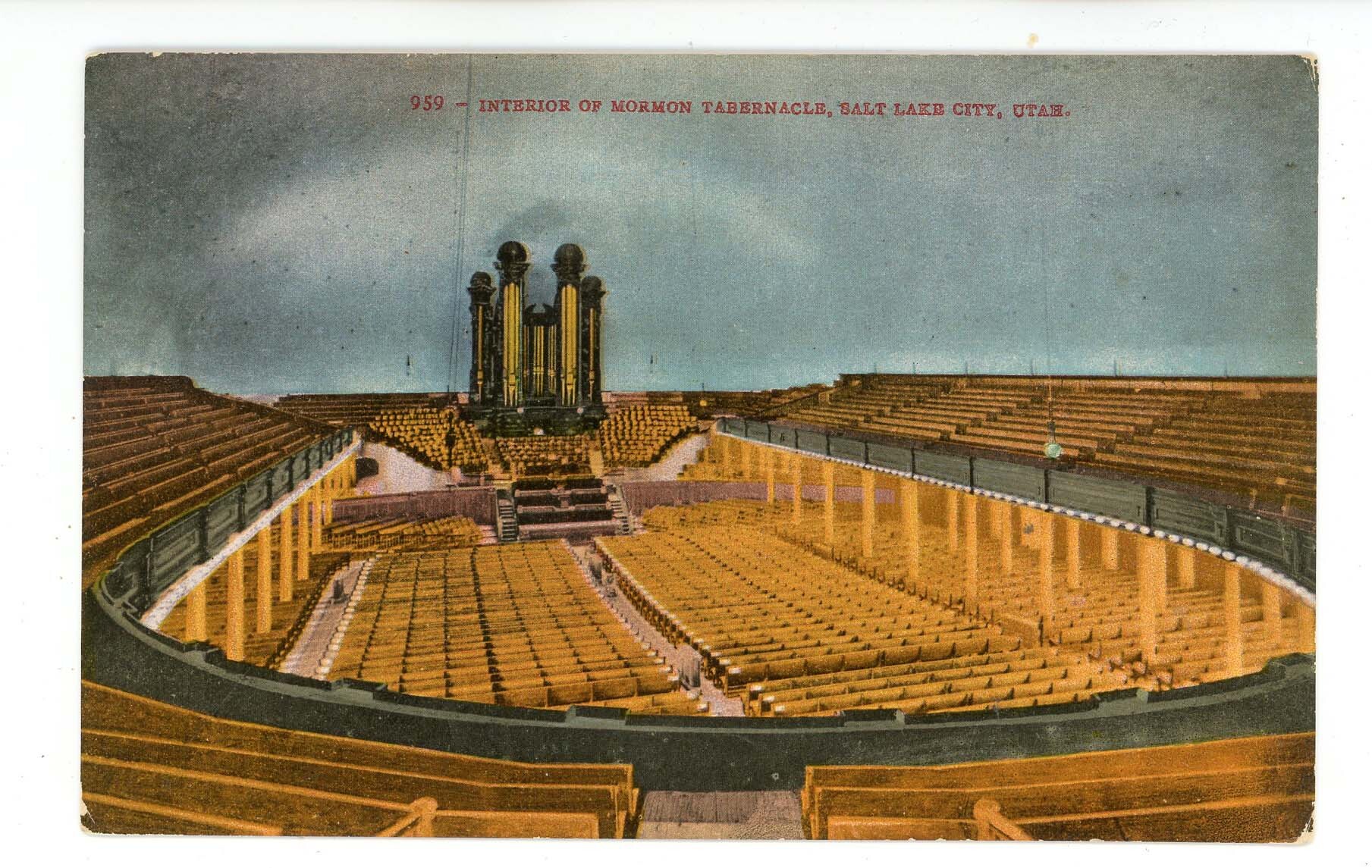 UT - Salt Lake City. Mormon Tabernacle Interior | United States - Utah ...