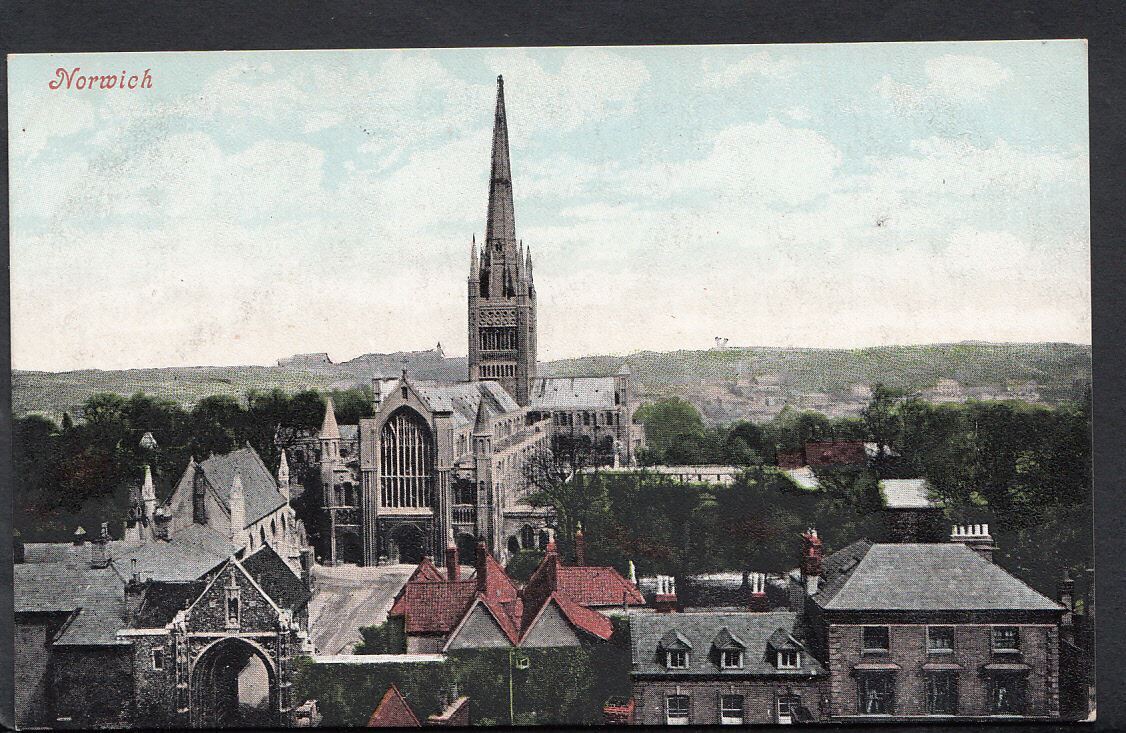 Norfolk Postcard - Roof Top View of Norwich RS2551 | United States ...
