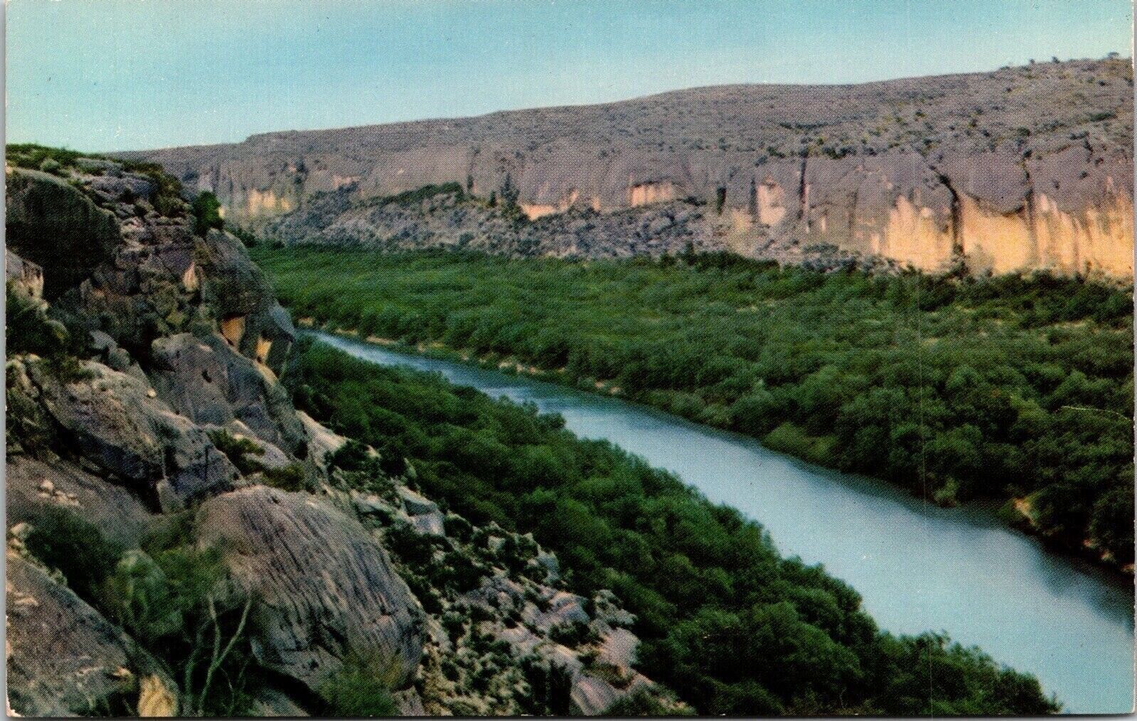 Pecos River US Highway 90 Apache Indian Fishing Stream Birds Eye View ...