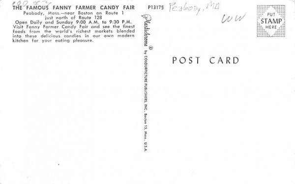 The Famous Fanny Farmer Candy Fair Peabody, Massachusetts | Topics ...