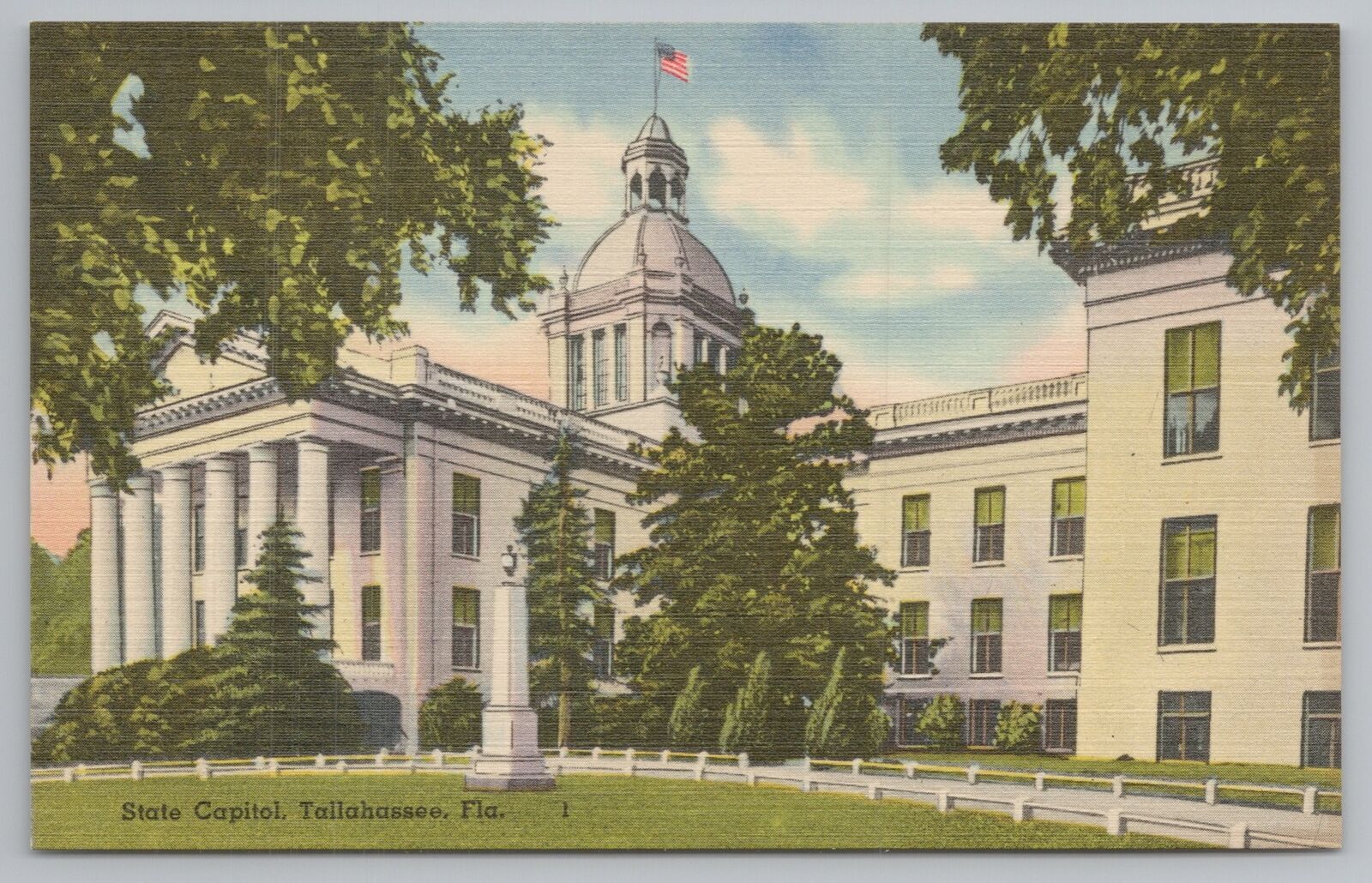 Tallahassee FL~State Capitol~Neoclassical Style~Civil War Monument ...