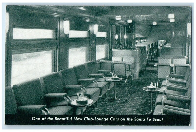 New Club Lounge Cars On The Santa Fe Court Economy Train Interior ...