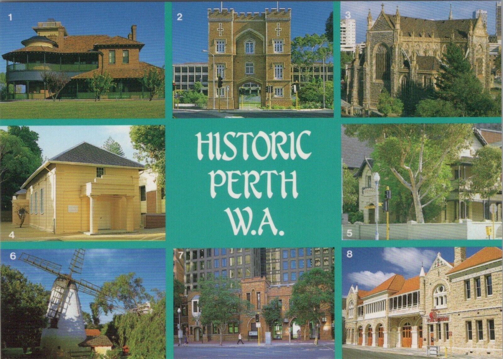 Australia Postcard - Historic Perth Views, Old Observatory, Courthouse RR21477 | Australia ...