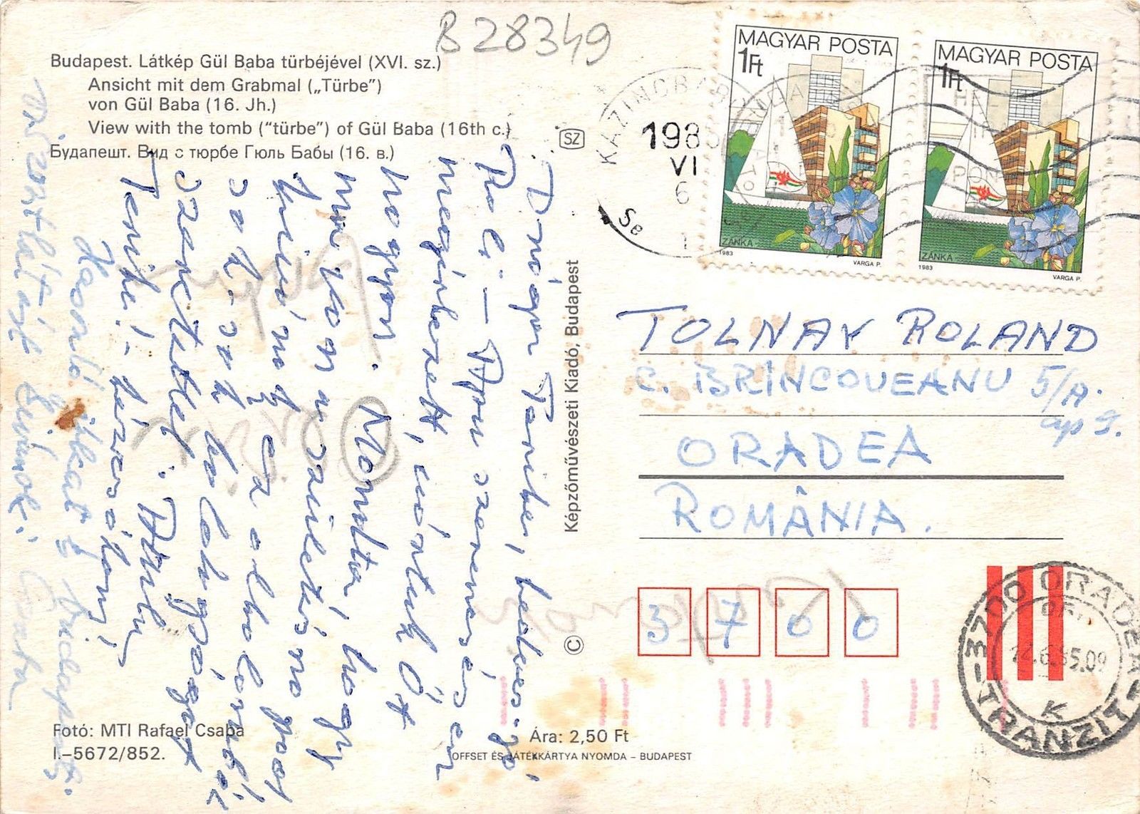 B28349 Budapest view with the tomb of Gul Baba hungary | Europe ...