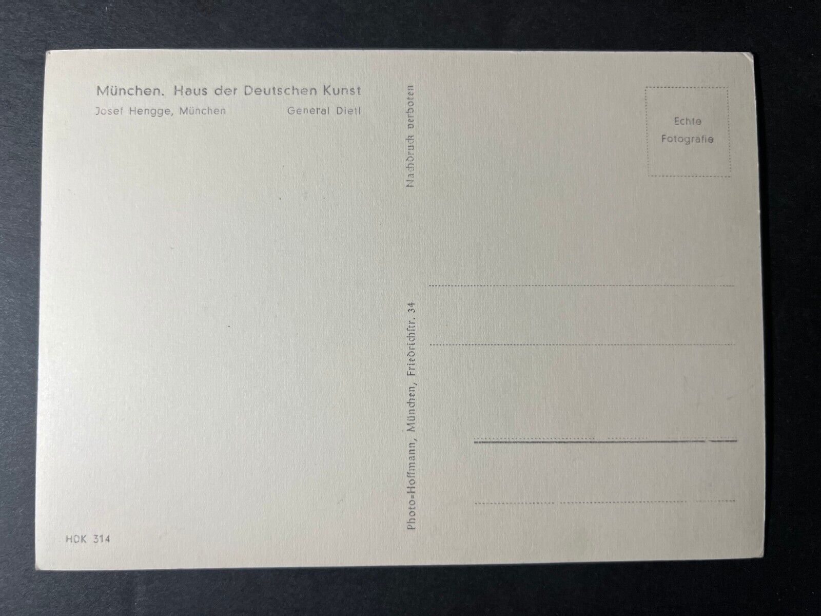 Mint Germany Postcard General House of German Kunst | Europe - Germany ...