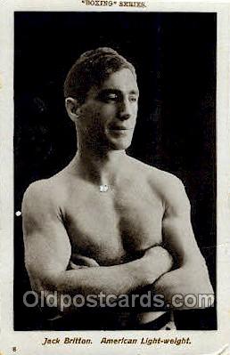 Jack Britton, USA Boxing Series # 8 Old Vintage Antique Postcard Post ...