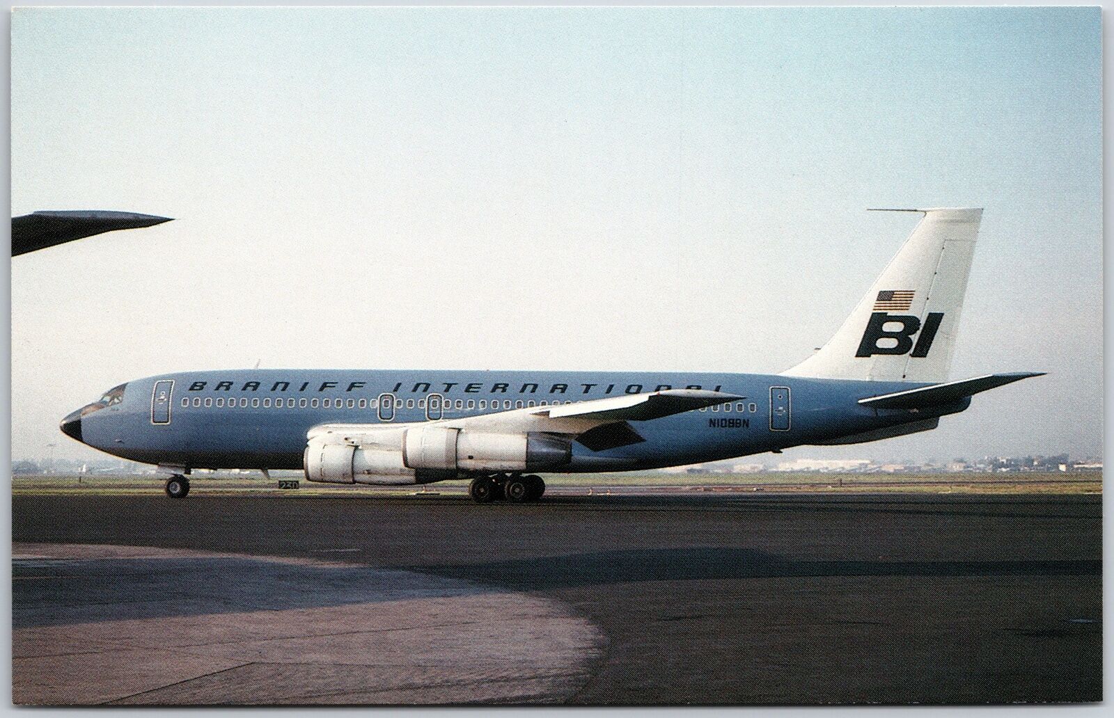 Airplane Braniff International Boeing 707-138B Patel Light Blue Livery ...