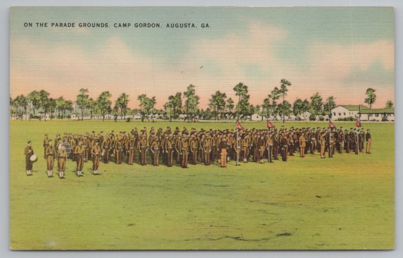 Military~WWII~Augusta GA~Camp Gordon~Now Fort Gordon~Parade Grounds~Vtg ...