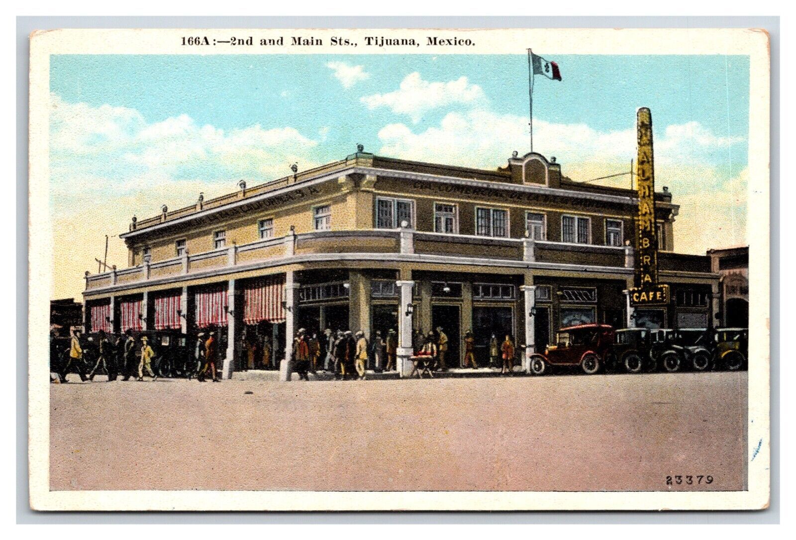 2nd and Main Street View Tijuana Mexico UNP WB Postcard W2 | Latin ...