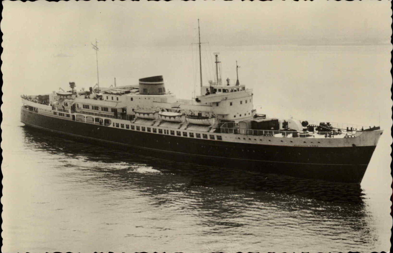 RPPC HMS Prinses Beatrix STEAMER SHIP Zealand Steamship Co 1957 SHIP ...