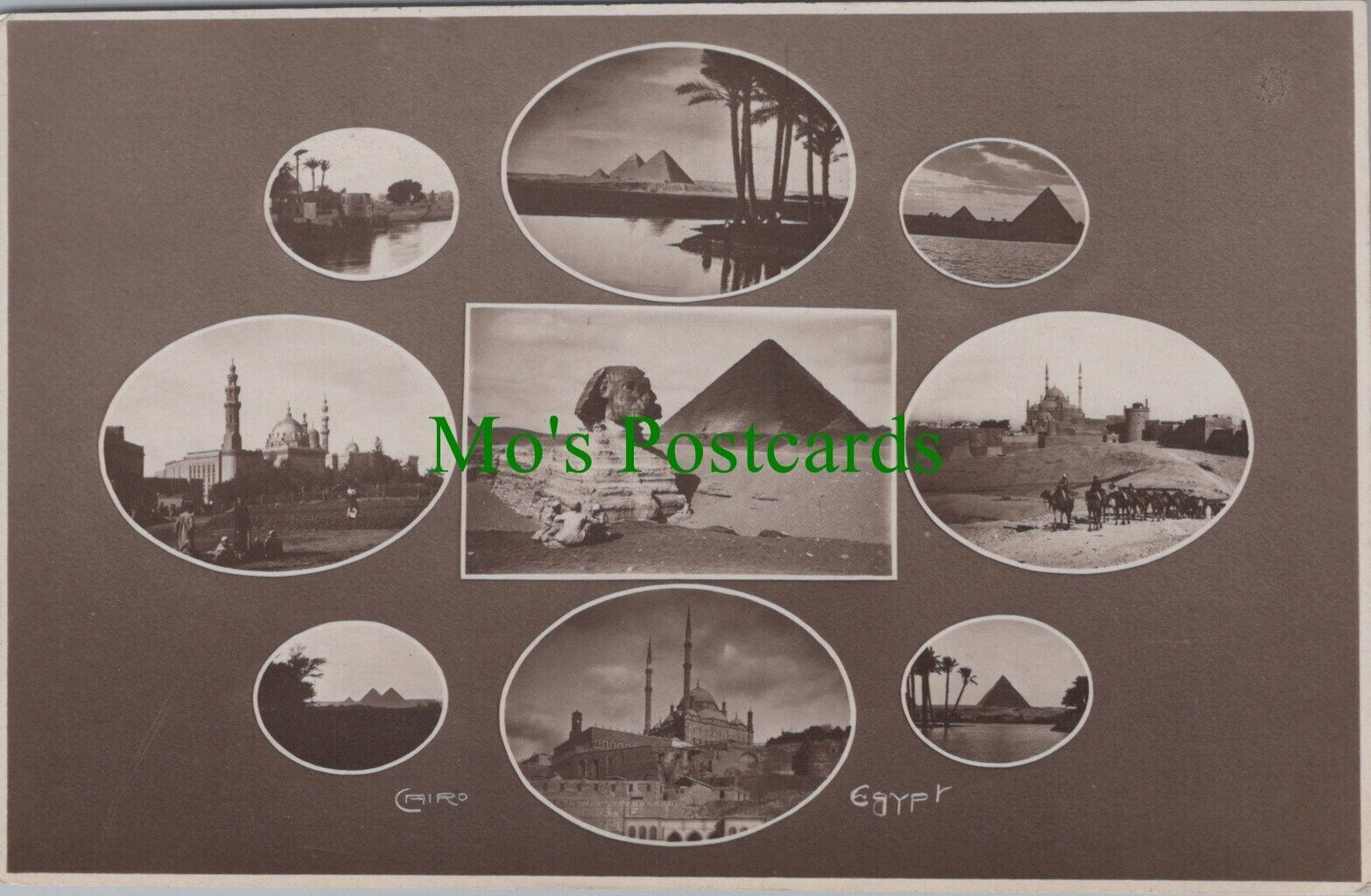 Egypt Postcard - Views of Cairo, Sphinx, Pyramids RS32699 | Africa ...