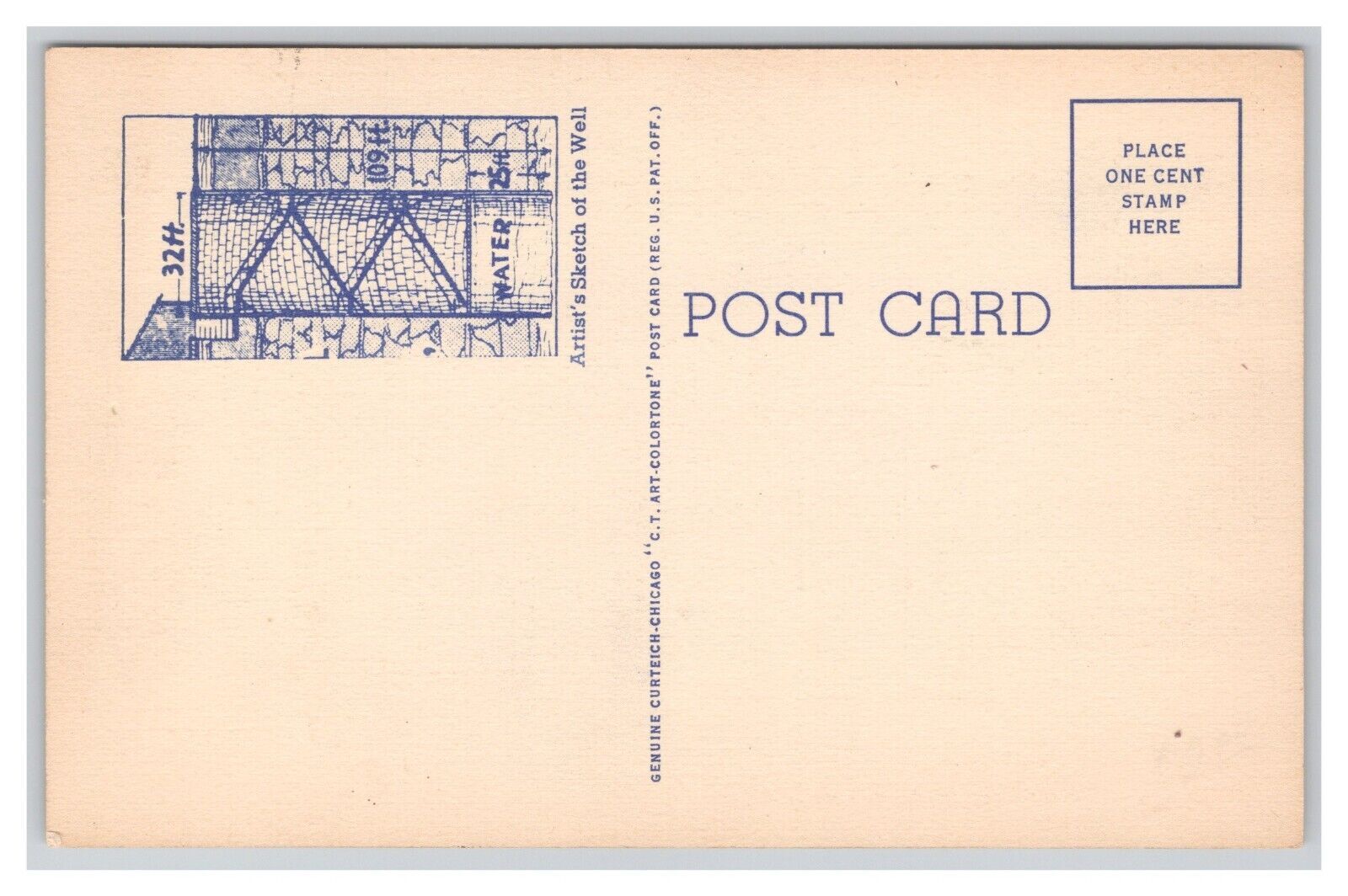 Postcard Observation Hood & Canopy World's Largest Hand Dug Well ...