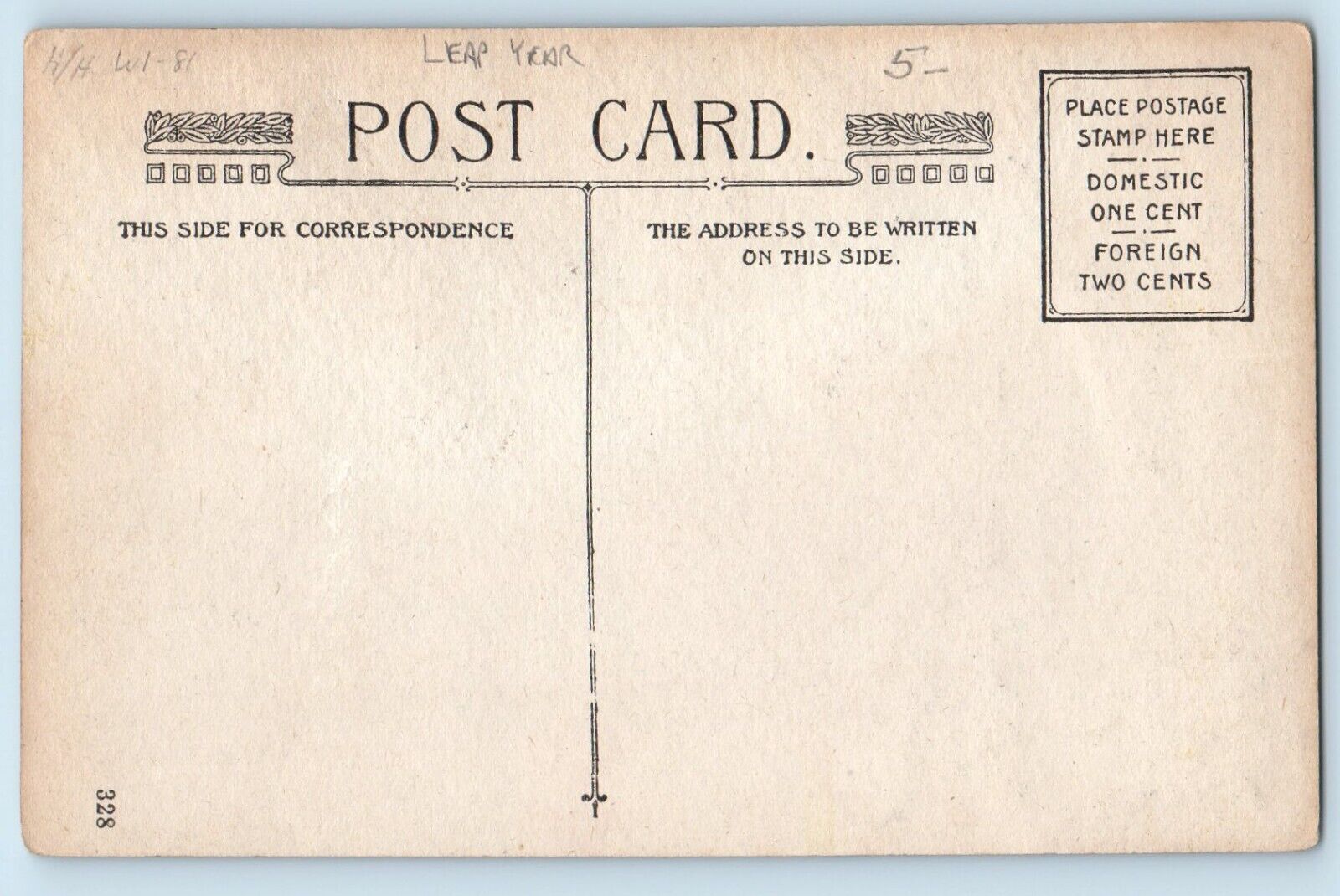 Leap Year Postcard Ugly Woman With Horseshoe Magnet Come Hither My ...