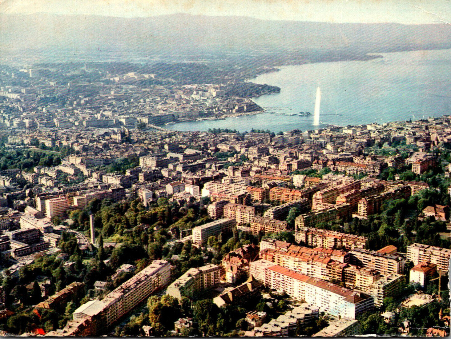 Switzerland Geneva Aerial View et le Quartier de Champel | Europe ...