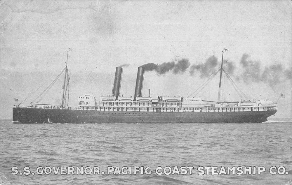 SS Governor Pacific Coast Steamship Co Vintage Postcard AA12654 | Other ...