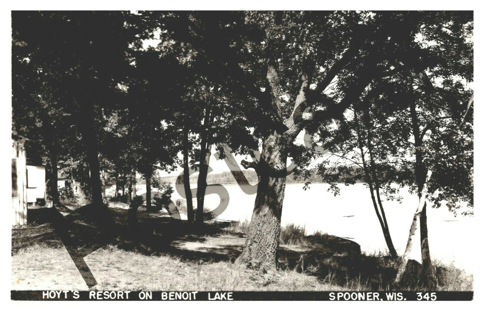 Hoyt's Resort on Benoit Lake, Spooner WI 345, RPPC postcard jj024 ...