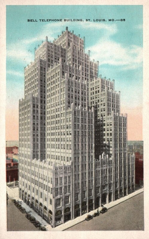 Vintage Postcard 1931 Bell Telephone Tallest Building St. Louis ...