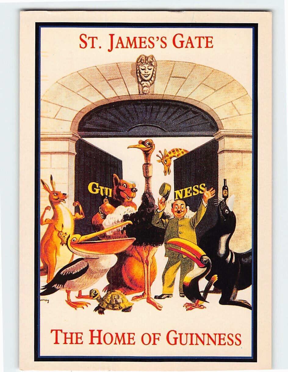 Postcard St. James Front Gate Animals The Home of Guinness by John ...