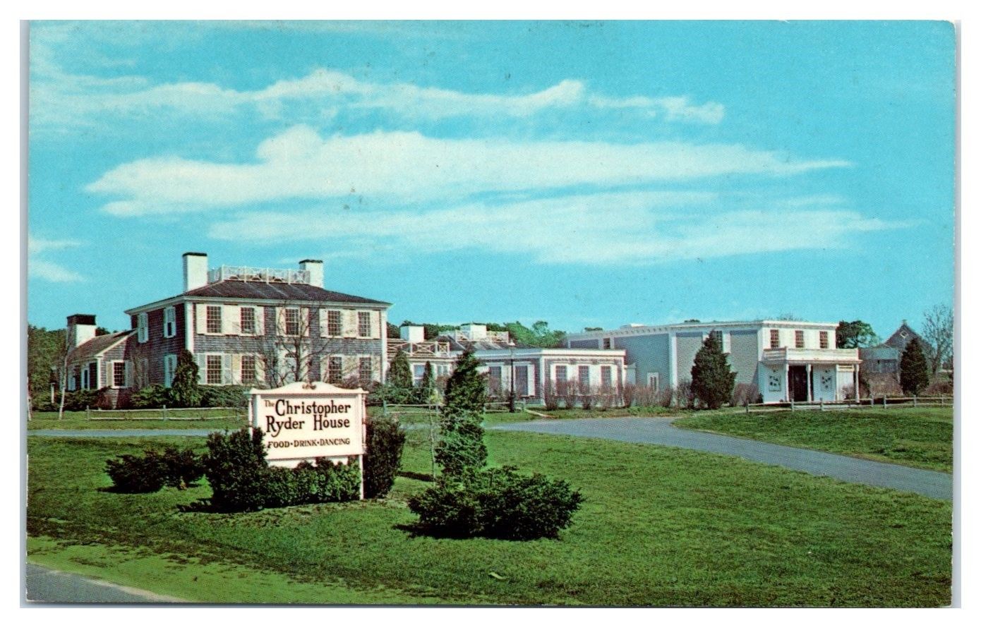 1950s/60s Christopher Ryder House, Chathamport, Cape Cod, MA Postcard ...