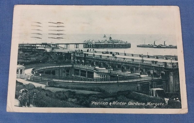 Vintage Postcard Pavilion And Winter Gardens Margate Kent Postmarked ...