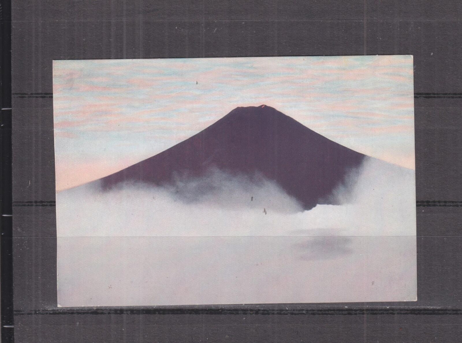 JAPAN, MOUNT FUJI, CLOUDS, JAPAN TRAVEL BUREAU, c1950 ppc., unused ...